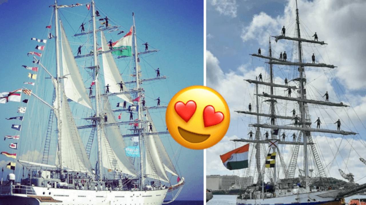 What a Beauty! The iconic Indian Navy’s INS Tarangini set to arrive in ...