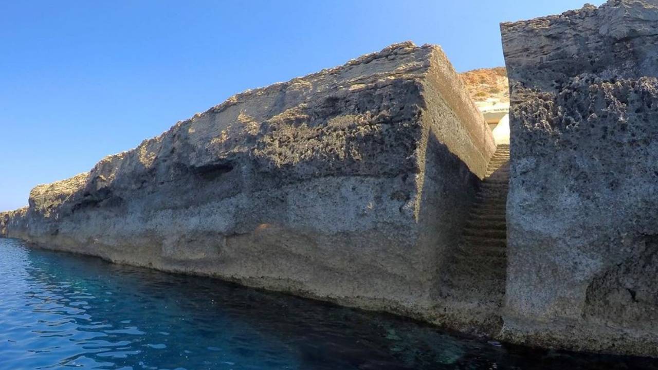Straight into the sea: What are these rock cut stairs at Bahrija’s ...