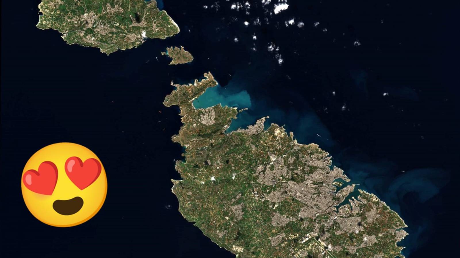 Malta turns green! Satellite image captures post-rain transformation