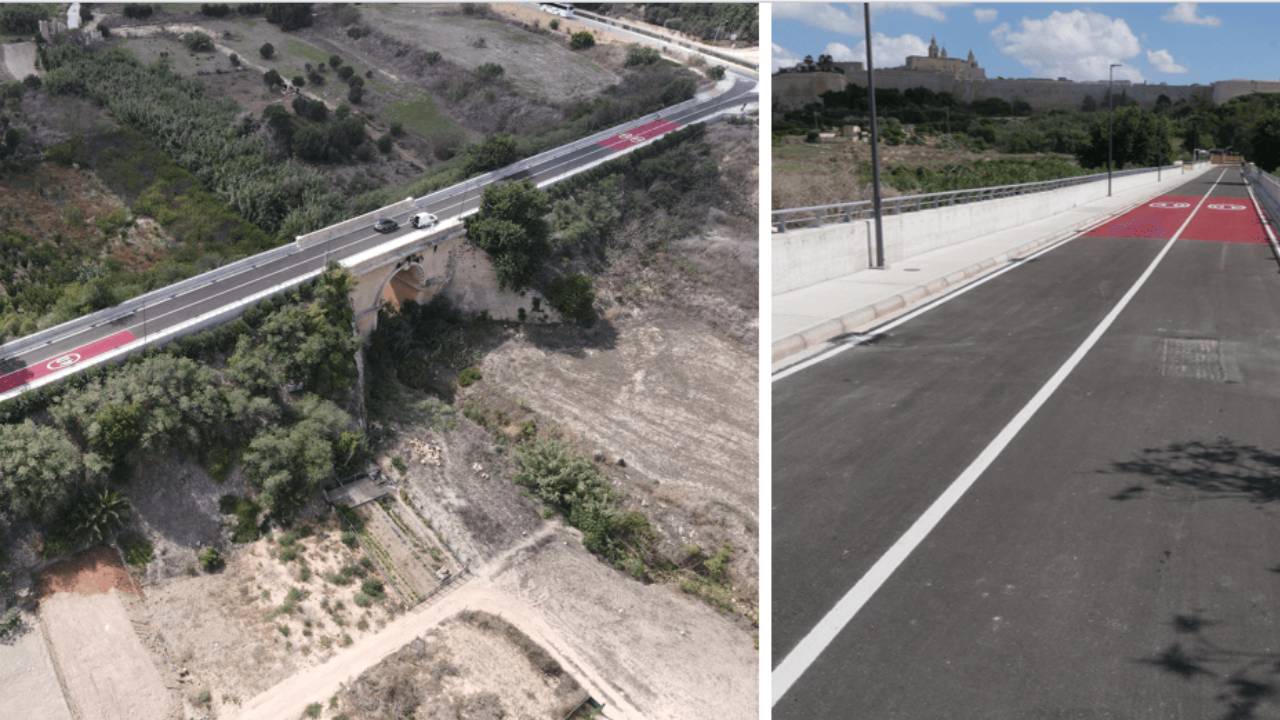 At last! Renovation works on historic Mdina-Mtarfa bridge completed