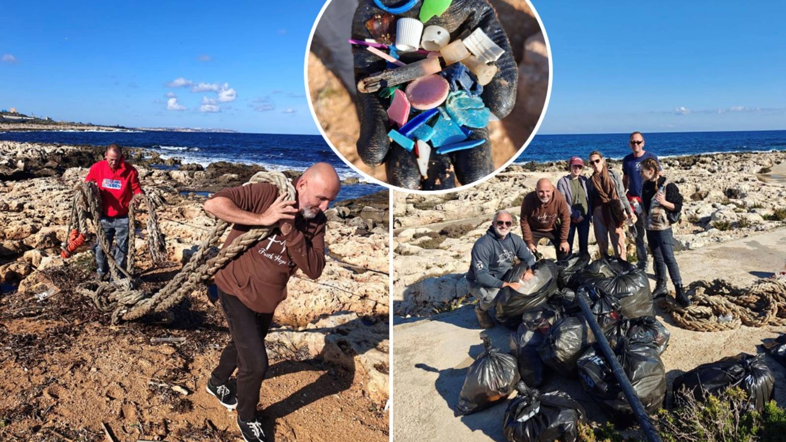 Last push! Coast is Clear removes 223kg of waste from Malta’s coast in ...