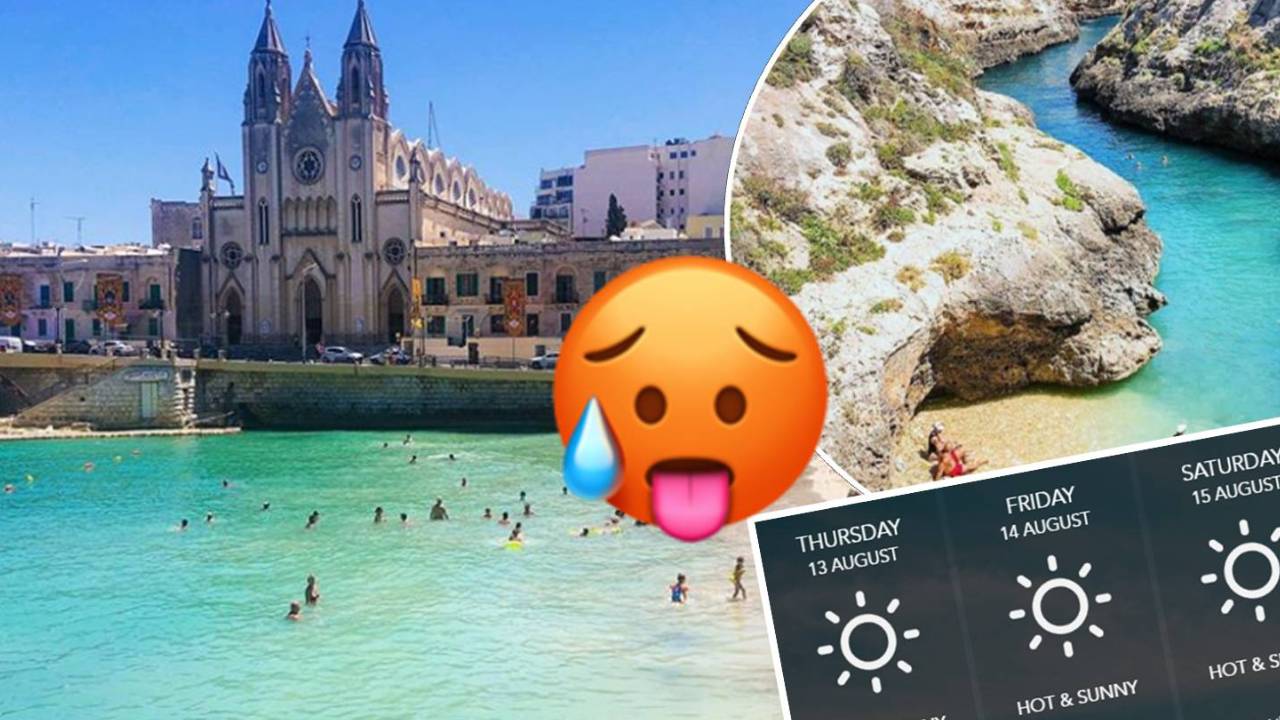 Weather warning issued ahead of Santa Marija scorching heat in Malta & Gozo