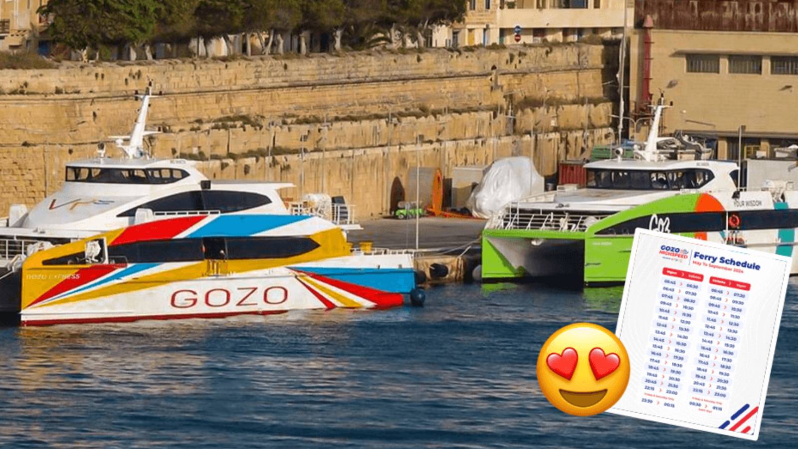 Starting from May! Gozo Highspeed fast ferry announce summer schedule