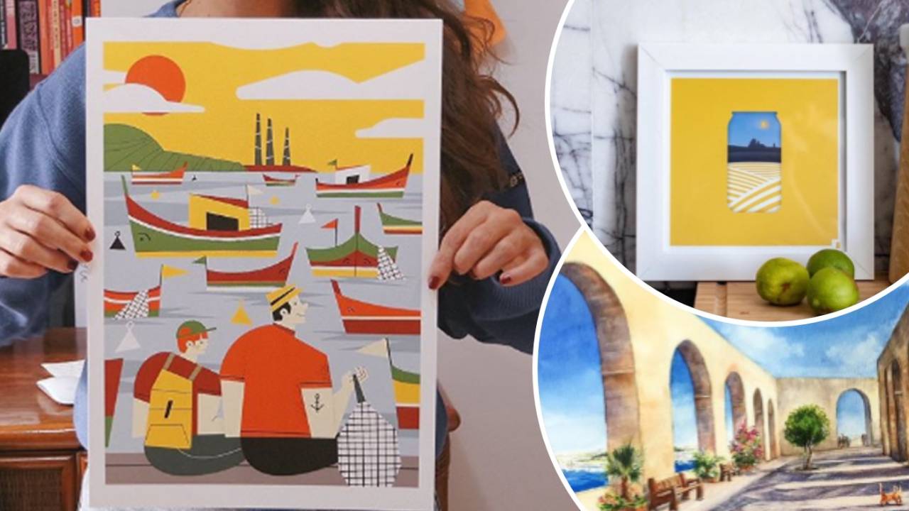 These Malta themed prints are the perfect gift for your international ...